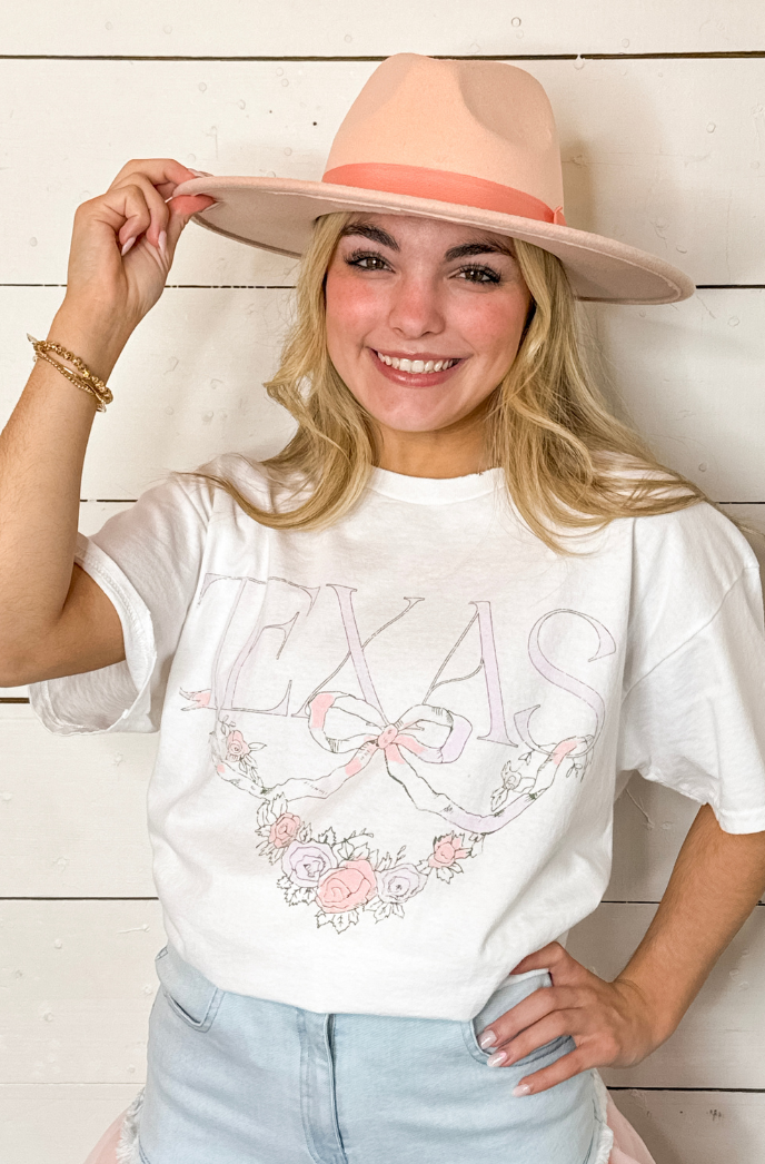 Texas Swag White Thrifted Tee – Style House Frisco