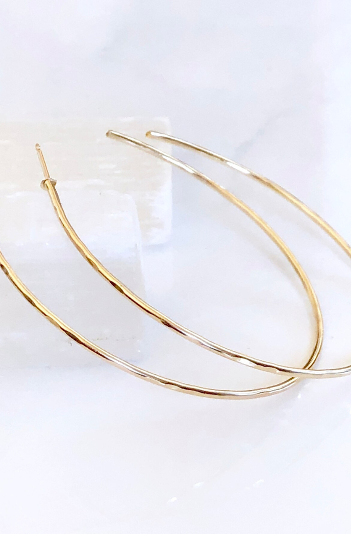 Large Classic Gold Hoop Earrings - Bonnie Boardman (FINAL SALE) – Style ...