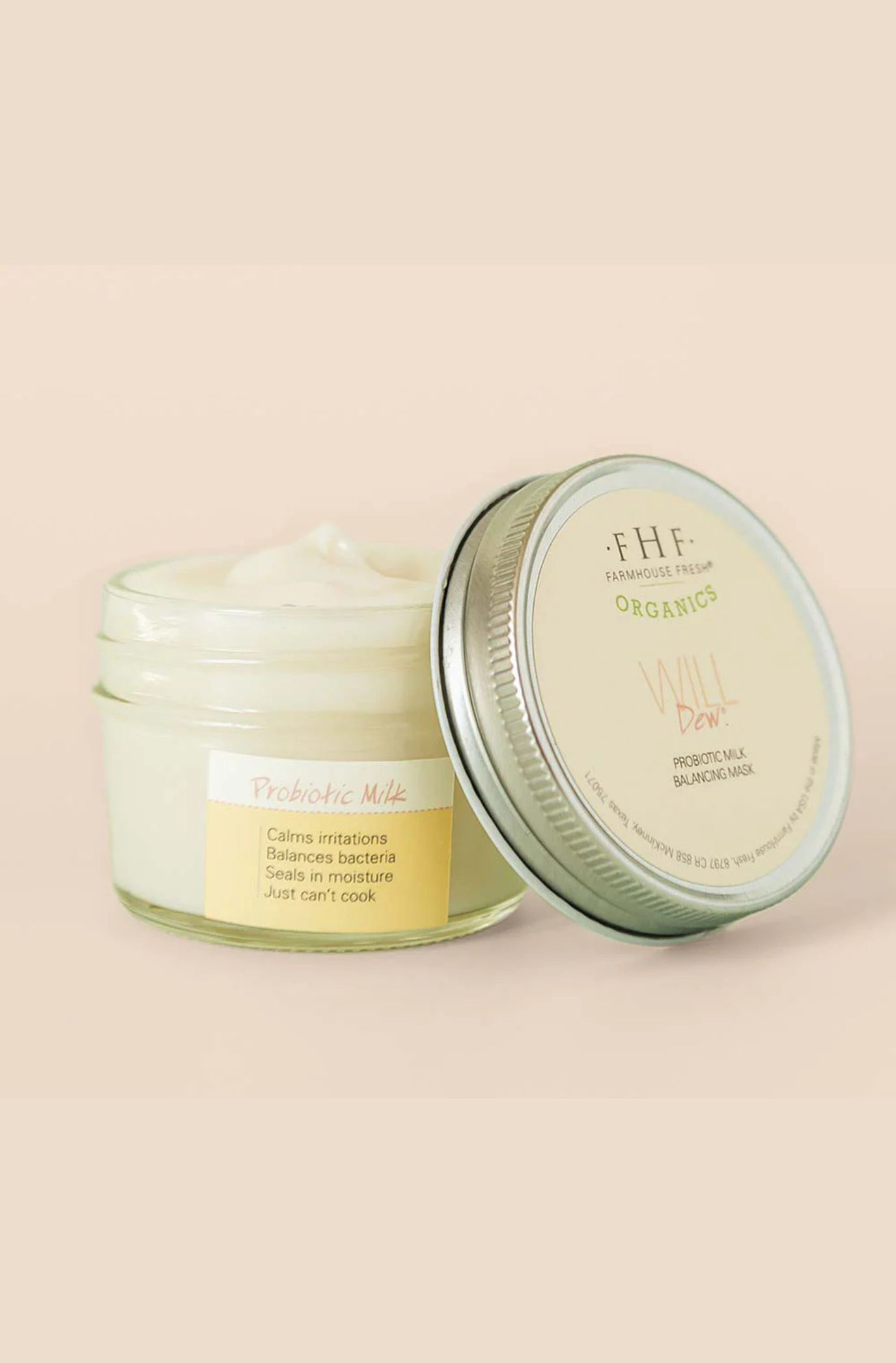 Will Dew® Organic Probiotic Milk Balancing Mask - Farmhouse Fresh ...