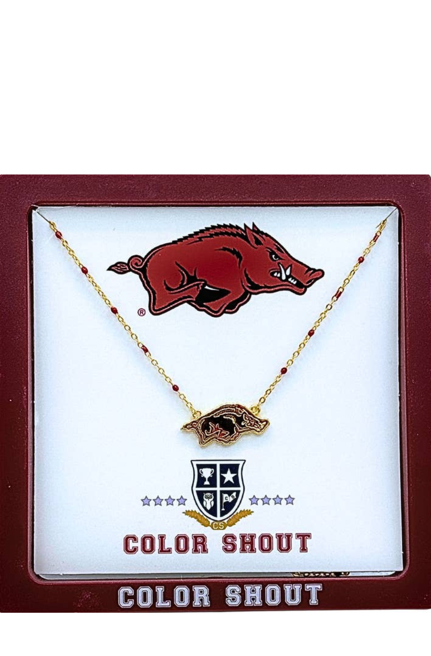 University of Arkansas Razorback Logo Necklace – Style House Frisco