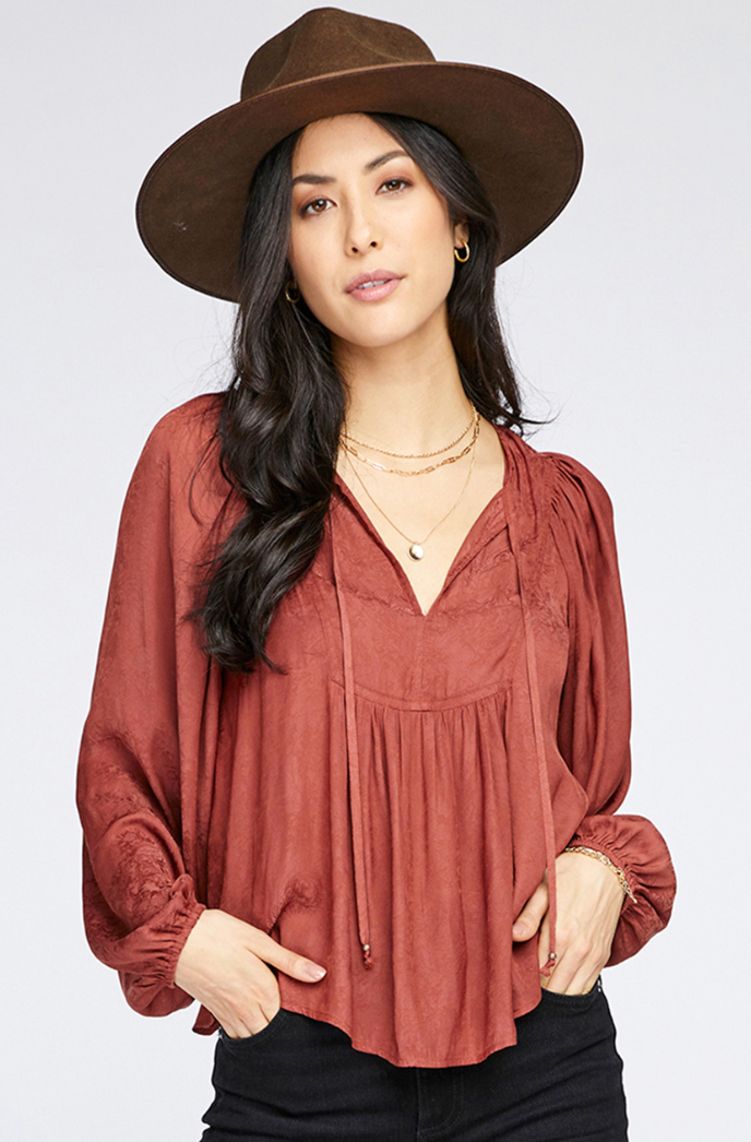 Sierra Blouse - Gentle Fawn (FINAL SALE) – Style House Frisco