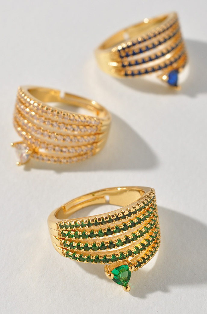 Lined Heart Ring (3 options) – Style House Frisco